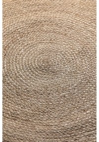 Oboustranný jutový kulatý koberec v přírodní barvě ø 140 cm Braided Grey – Hanse Home