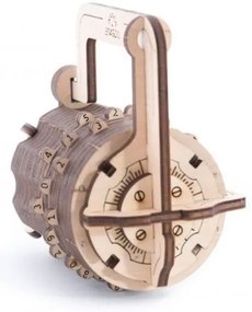 Ugears 3D dřevěné mechanické puzzle Zámek