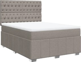 Box spring postel s matrací taupe 140x200 cm textil 3294002