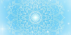 Obraz modrý květ Mandaly Varianta: 120x60