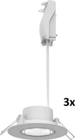 Philips Cilantro Step bílá, 3 ks / LED bodové svítidlo / 500lm / 2700K