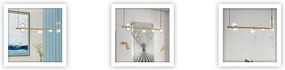 Toolight - Závěsné svítidlo 6xG9 25W APP690-6CP, zlatá, OSW-05470