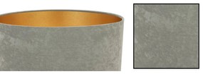 Závěsné svítidlo MEDIOLAN, 1x olivové/zlaté textilní stínítko, (fi 44cm)