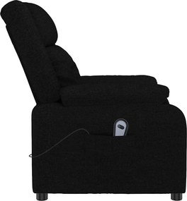Elektrické polohovací křeslo černé textil 3143569