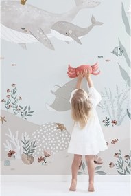 Dětská tapeta 400 cm x 248 cm Dreamy Seabed – Lilipinso