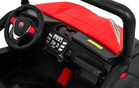 Ramiz Terénní bugina Grand Buggy Lift pro děti červená + pohon 4x4 + dálkové ovládání + MP3 + LED