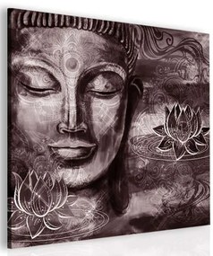 Energetický obraz Buddha Brown Velikost (šířka x výška): 120x120 cm