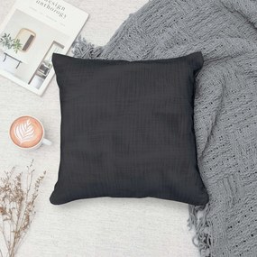 Mušelínový povlak na polštářek Black Velikost: 40 x 40