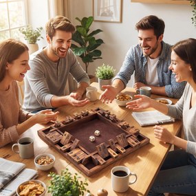 Costway Hra Shut The Box pro hráče 2-4 kostky hra s kostkami 2 a robustní hra