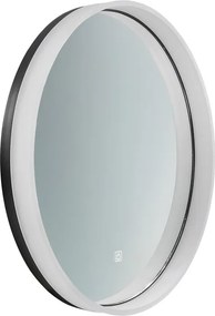 Dotykové nástěnné zrcadlo s LED osvětlením ORION 80 cm černé