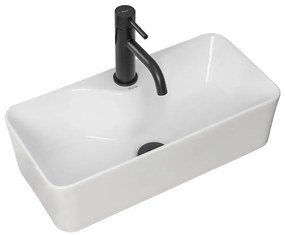 REA-U0699 - Umyvadlo na desku MERY 25x50,5 cm keramika/lesklá bílá REA-U0699
