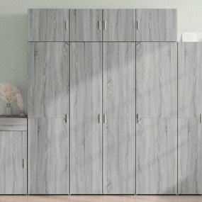 Úzká úložná šedá sonoma 80x42,5x225 cm kompozitní dřevo 3281355