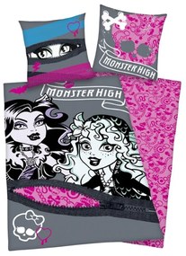 Povlečení bavlna Monster High pink 140x200, 70x90 cm
