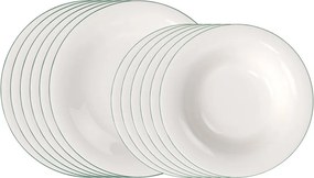 Villeroy & Boch Sada porcelánových talířů Green Lines, 12 ks 10-1323-7609