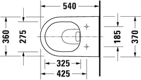 Duravit D-Neo - Závěsné Rimless WC 370x540 mm, bílá 2577090000