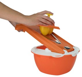 Börner Multimaker - plně barevný: Mísa a poklice s těsnícím ventilem, odkapkávačem a Multiplatem Barva: Oranžová