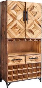 Designová barová skříňka Winebar 160 cm borovice