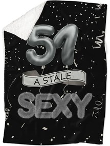 Deka Stále sexy – Černá (věk: 51, Podšití beránkem: ANO)