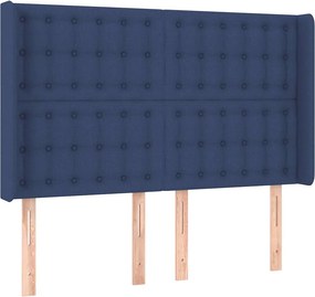 Box spring postel s matrací modrá 140x200 cm textil 3132319