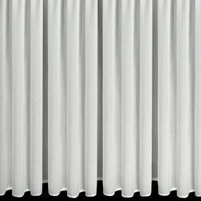 VÁNOČNÍ ZÁCLONA NA KROUŽCÍCH FLAKE 350X160 CM BÍLÁ