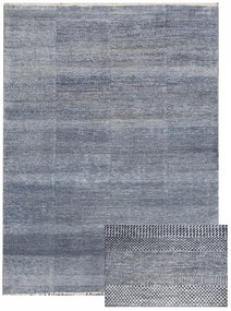 Diamond Carpets koberce Ručně vázaný kusový koberec Diamond DC-MCN Medium blue/silver - 245x305 cm