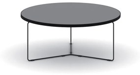 B2B Partner Kulatý konferenční stůl TENDER, výška 275 mm, průměr 900 mm, grafitová