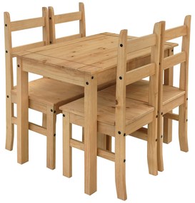 Stůl + 4 židle CORONA 3 vosk