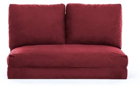 Designová rozkládací pohovka Wandella 120 cm červeno-hnědá