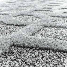 Ayyildiz Kusový koberec PISA 4702, kulatý, Šedá Rozměr koberce: 160 cm KRUH