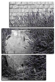 Obraz na plátně - Amfora v levandulovém keři - obdélník 769FC (105x70 cm)