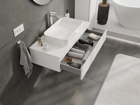Mexen Orio, koupelnová skříňka 100 cm, 1 zásuvka, bílá matná, 91A10-10023-1-BF01