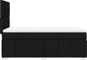 Box spring postel s matrací černá 100 x 200 cm textil 3293881