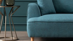 Hanah Home Rohová pohovka FELIX tyrkysová levá 825BLC1377