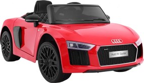 Ramiz Elektrické autíčko Audi R8 Spyder pro děti lakované červené + dálkové ovládání