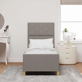 Rám postele s čelo Taupe 80 x 200 cm textil 3344764