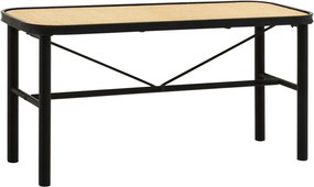 Černá/v přírodní barvě ratanová lavice Depok – Premier Housewares