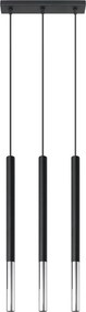 Sollux Lighting Závěsné svítidlo MOZAICA 3L černá/chromová