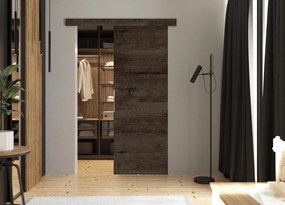 Posuvné dveře s krycí lištou MALIBU 70 tmavý jasan