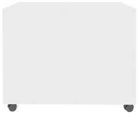 Konferenční stolek lesklý bílý 55 x 55 x 40 cm kompozitní dřevo - Default Title