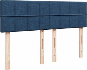 Box spring postel s matrací modrá 160x200 cm textil 3287513