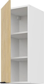 CREMONA bc | horní skříňka 30 G-72 1F policová | 30 cm | bílá/cremona