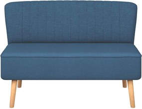 Pohovka textil 117 x 55,5 x 77 cm modrá 244072