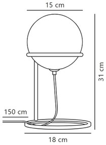 Nordlux - Stolní lampa WILSON 1xG9/5W/230V černá