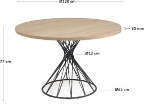 Kulatý jídelní stůl ø 120 cm Niut – Kave Home