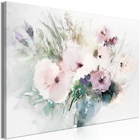 Obraz XXL Kytice květin - akvarelem malovaná květinová kompozice