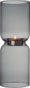 Svícen Lantern 25 cm šedý