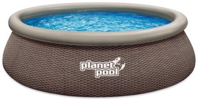 Planet Pool Bazén s nafukovacím prstencem QUICK ratan 3,05 x 0,76 m