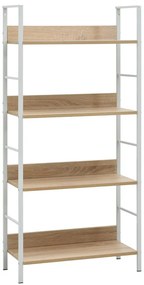 4patrová knihovna dub 60 x 27,6 x 124,5 cm kompozitní dřevo 288225