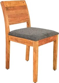 Designová židle Timber II Sheesham / šedá