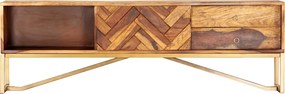TV stolek 140 x 30 x 45 cm masivní akáciové dřevo 247998
